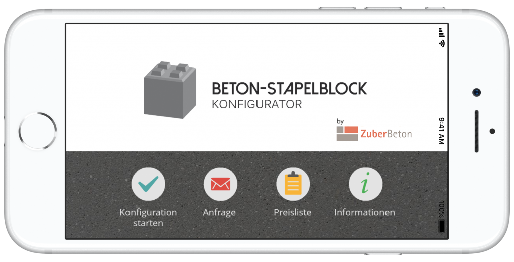 Unsere App: Der Beton-Stapelblock Konfigurator - ZBLOCKS- Stapelblöcke ...